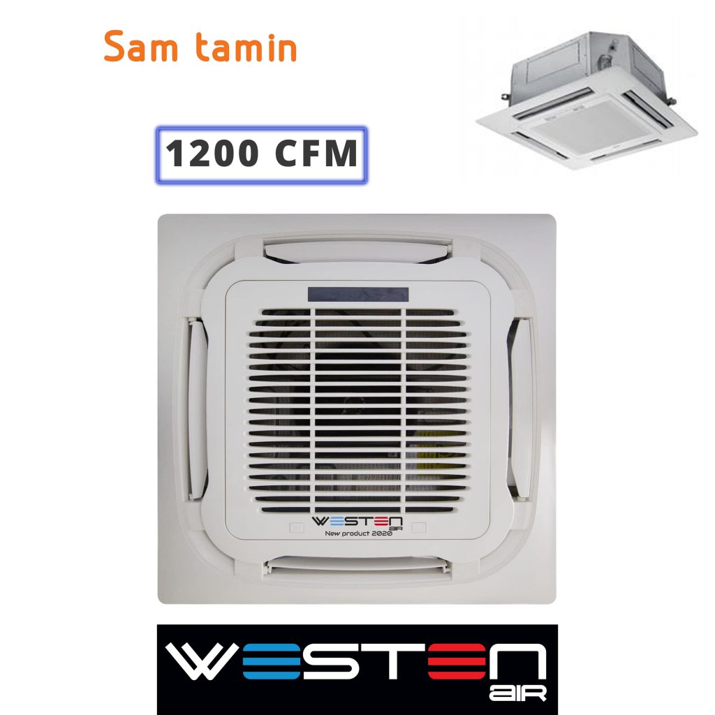 قیمت و خرید فن کویل کاستی چهارطرفه وستن ایر 1200 cfm – سام تامین